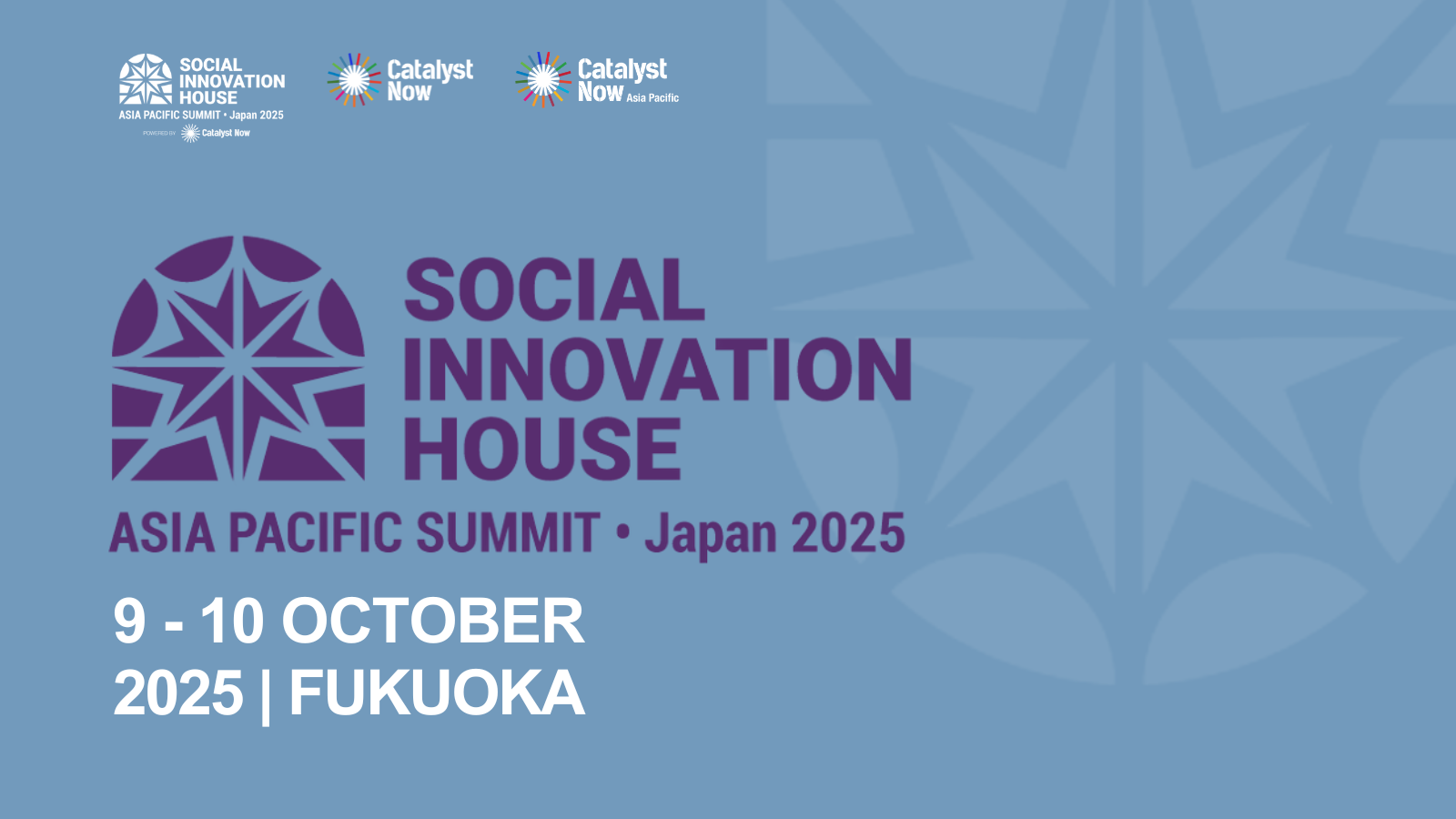 Social Innovation House Asia Pacific Summit Japan 2025 – Catalyst Now